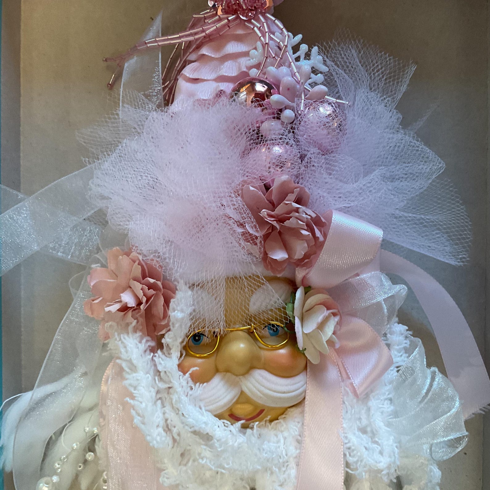 Santa Tree Topper, Christmas Tree Ornament, Santa Tree Topper ...