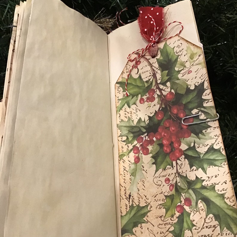 Traditional Christmas Journal Tall Skinny Journal Tim Holtz - Etsy