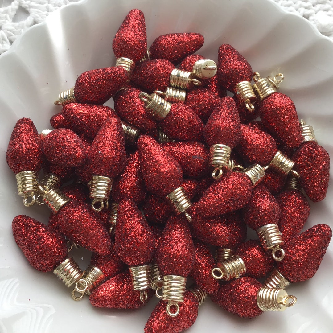 Set of Red Miniature Christmas Lights - Etsy
