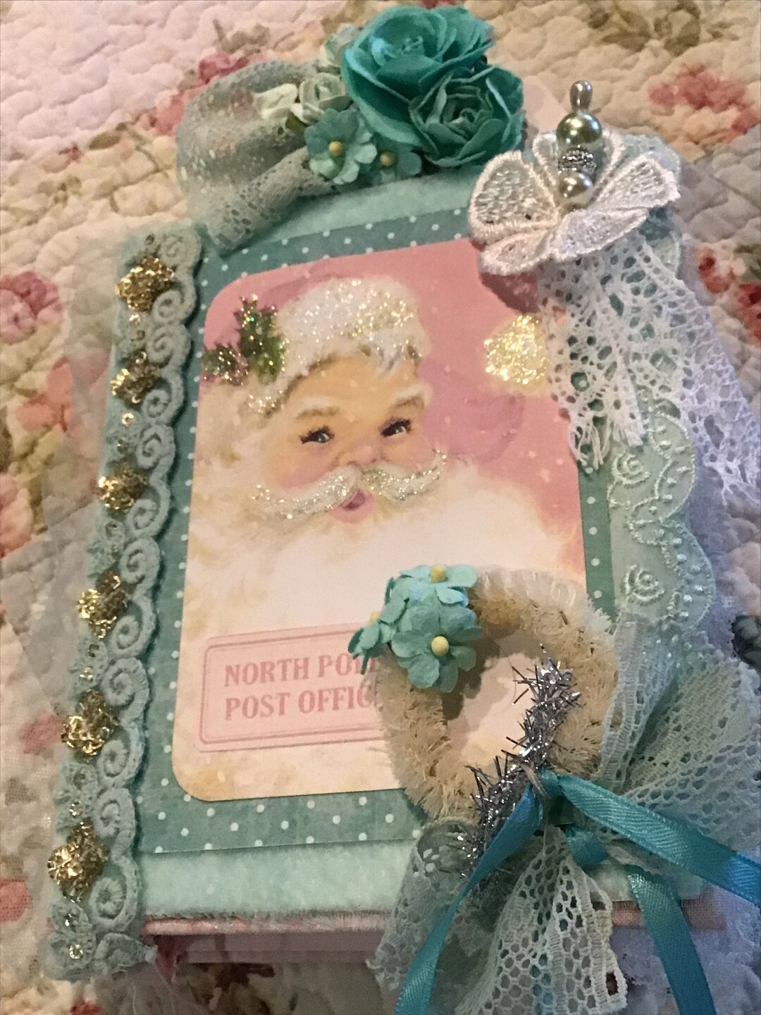 December Daily Christmas Journal, Pink Santa Journal, Pink Christmas ...