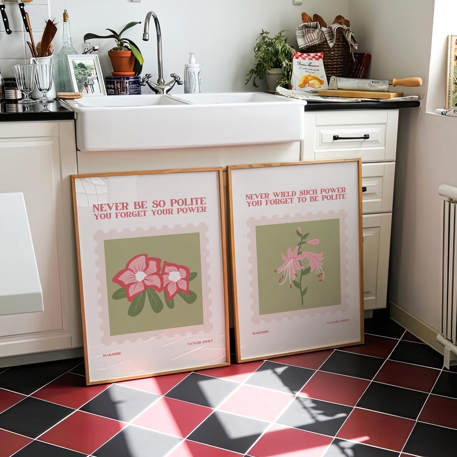 Marjorie Prints, Taylor Swift Poster Set, Flowers Coquette Room Decor ...