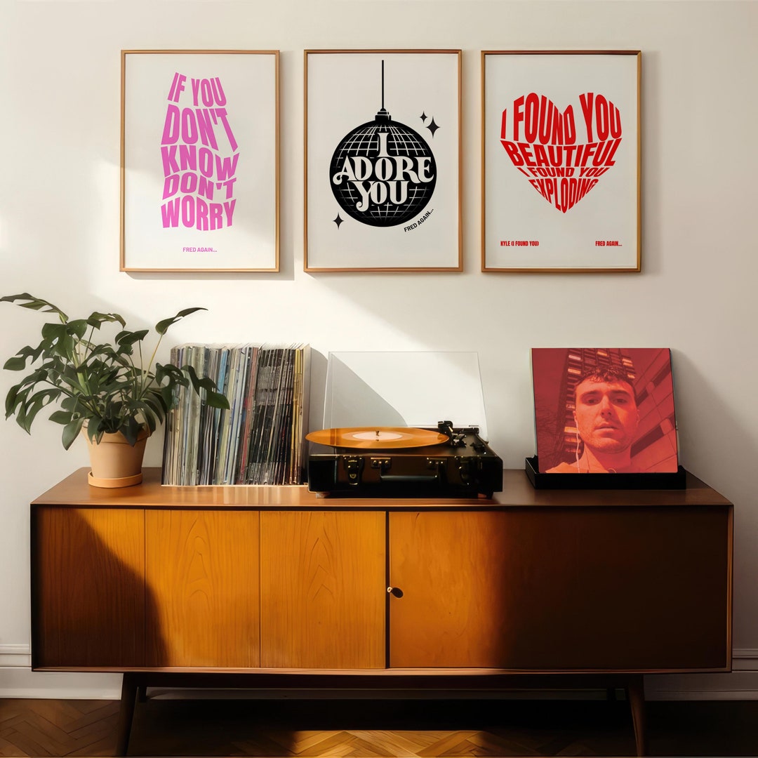 Set of 3 Fred Again Poster, Fred Again Prints Bundle, Music Wall Art ...