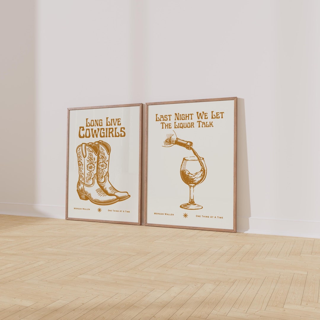 Morgan Wallen Poster Set, Last Night Lyrics, Country Music Prints ...