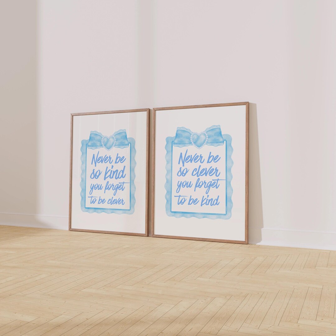 Marjorie Set of 2 Prints, Taylor Swift Poster, Clever and Kind ...