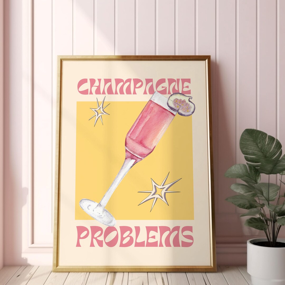 Champagne Problems, Taylor Swift Poster, Coquette Room Decor, Bar Cart ...