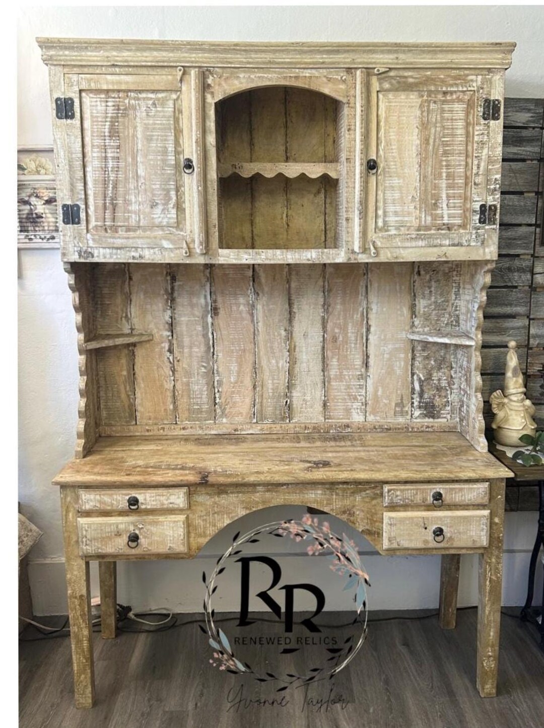 SOLD ••••••••primitive Rustic Country Hutch Step Into the Charm of ...