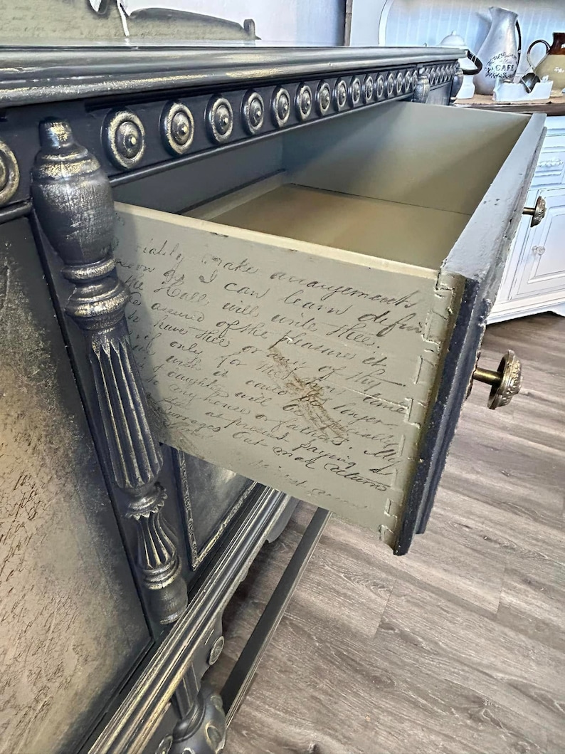 SOLD…… Antique Jacobean Style Buffet - Etsy