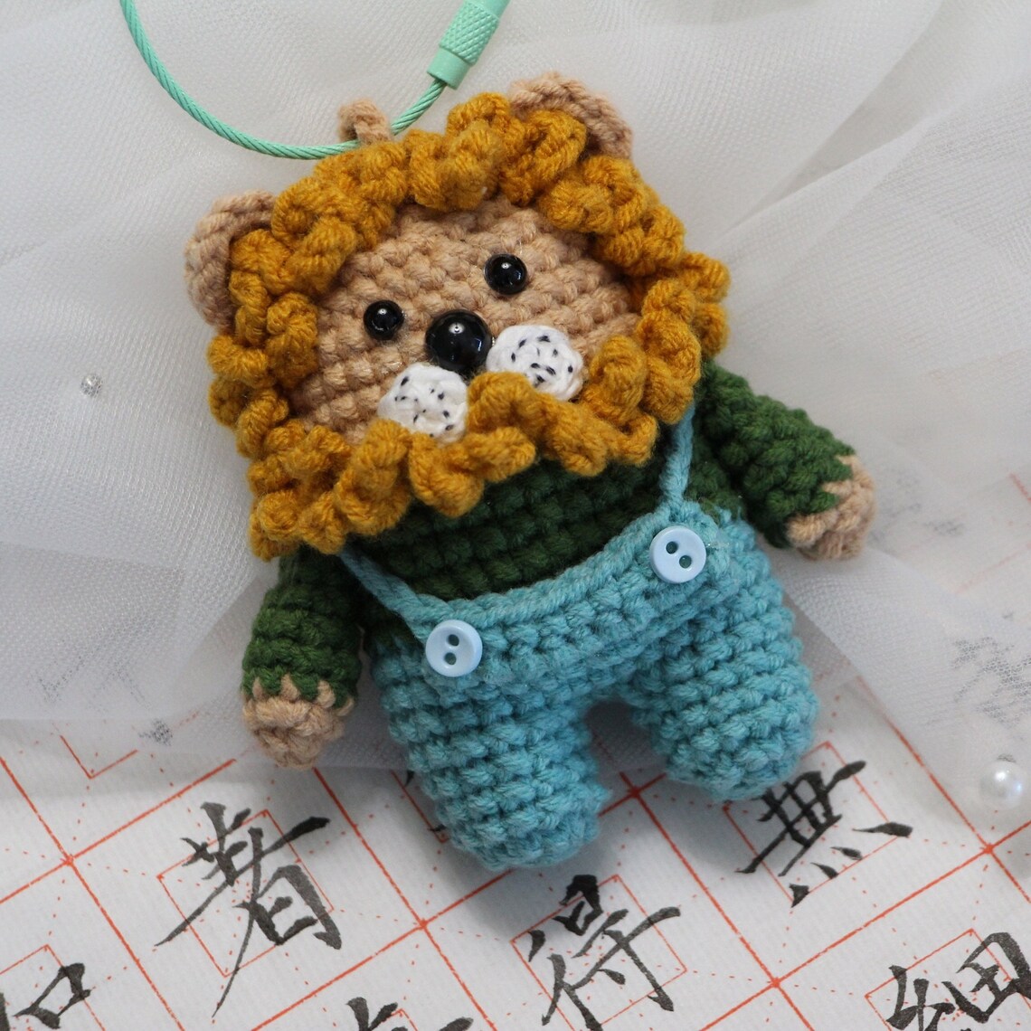 Finished Crochet Little Lions Handmade Toys for Bags Keychain Milk ...