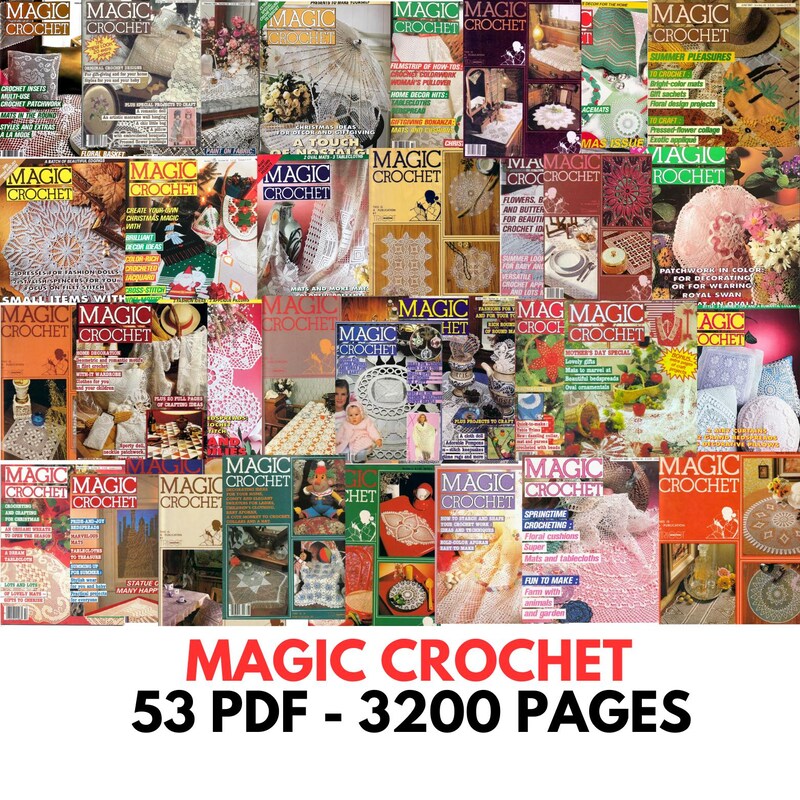 Magic Crochet Magazine - Etsy