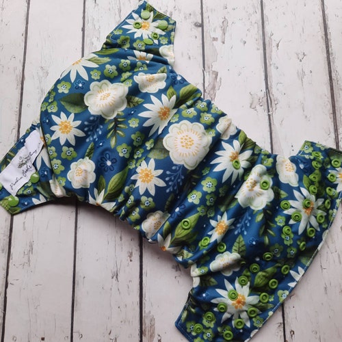 Organic One Size Side Snap All in One Cloth Diaper Gone - Etsy