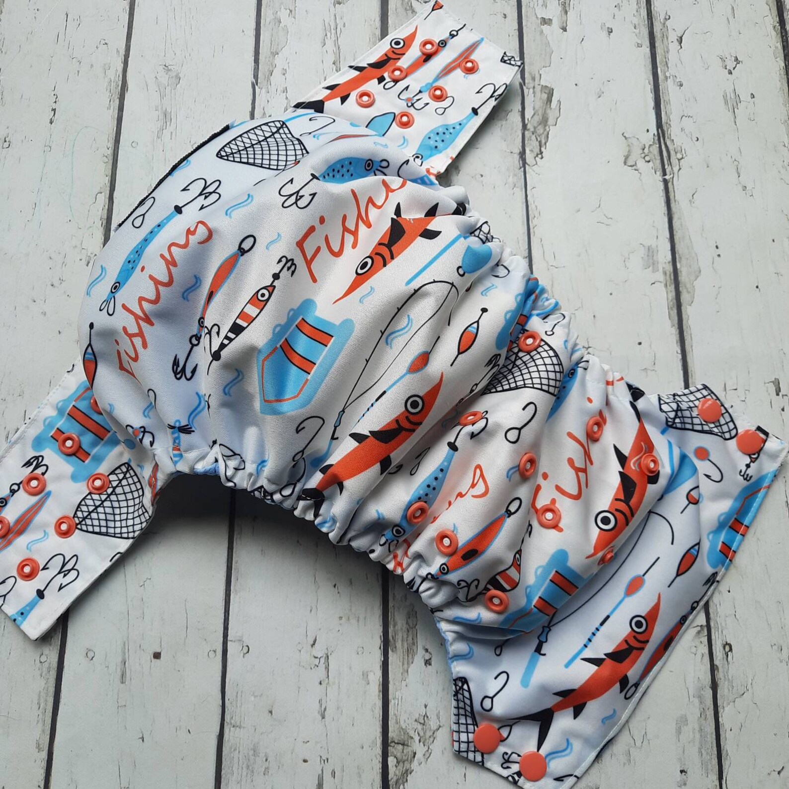 Organic One Size Side Snap All in One Cloth Diaper Gone - Etsy
