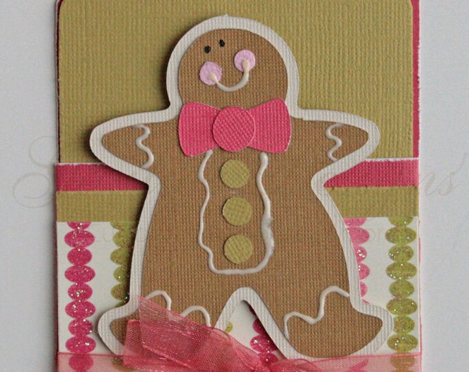 Gift Card Holder Christmas Gingerbread Man - Etsy