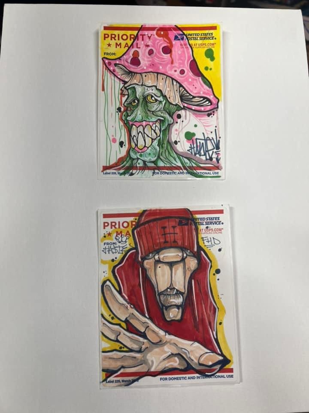 Graffiti Art on USPS Priority Mail Labels - Etsy