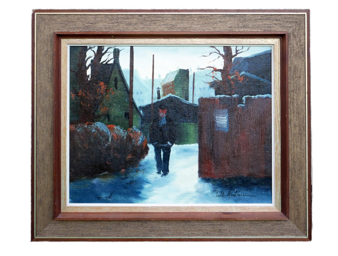 Original Painting by Danish Artist Palle Hartmann 1931. Oil on Canvas ...