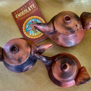 Jumbo Raven Cacao-teapot Mica Magic Clay From New Mexico - Etsy