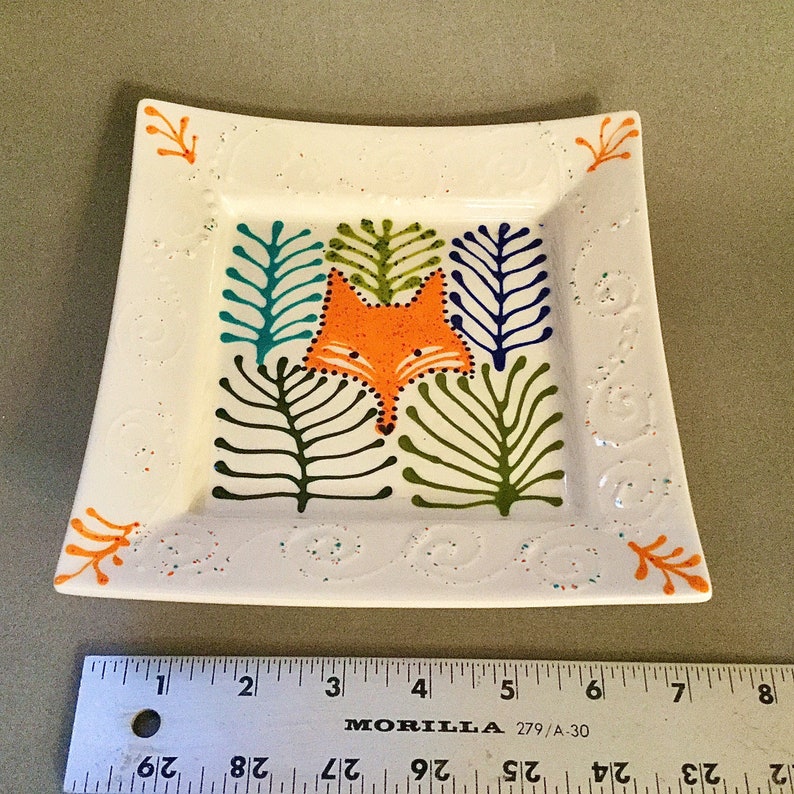 Fox in the Forest Plate - Etsy