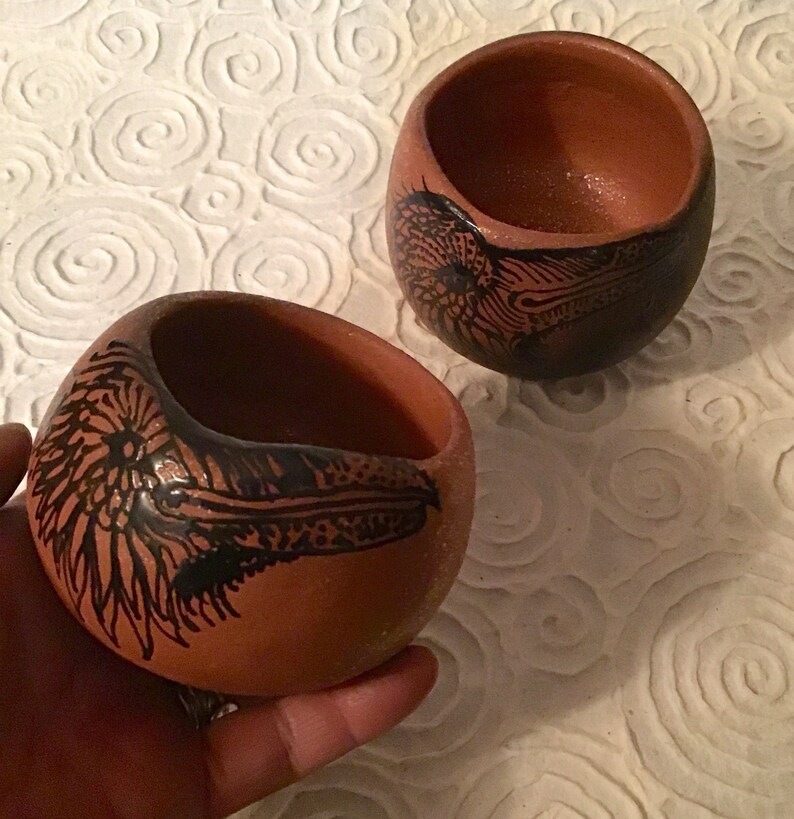 Raven Tea or Whiskey Cup of Sparkling Mica Clay Free Shipping - Etsy