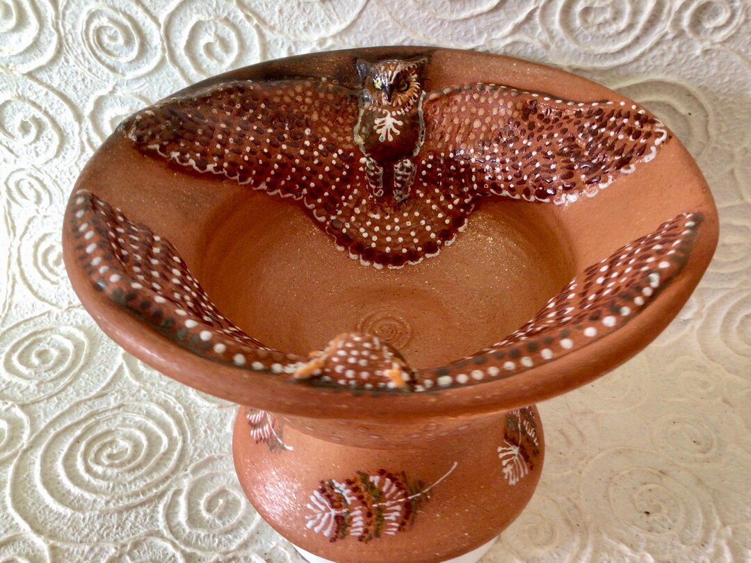 Made to Order Great Horned Owl Burning Bowl Ritual & Shamanic Ceremony ...