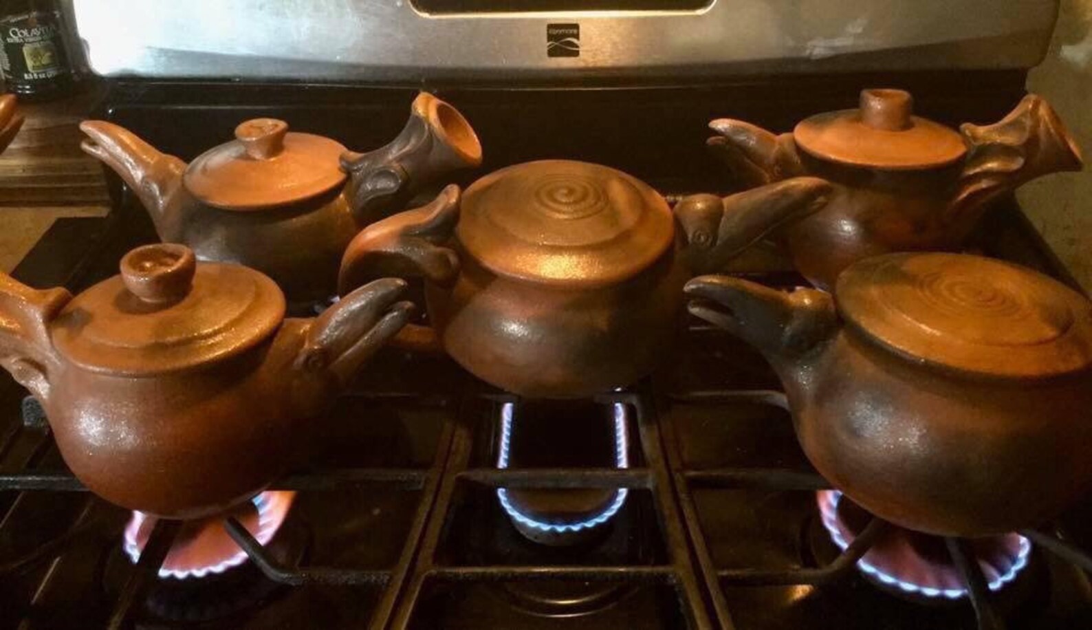 Custom Raven Cacao-teapot With Turquoise Eyes Mica Clay From | Etsy