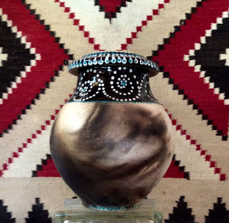 White Buffalo Cremation Urn White Mica Clay Taos New Mexico | Etsy