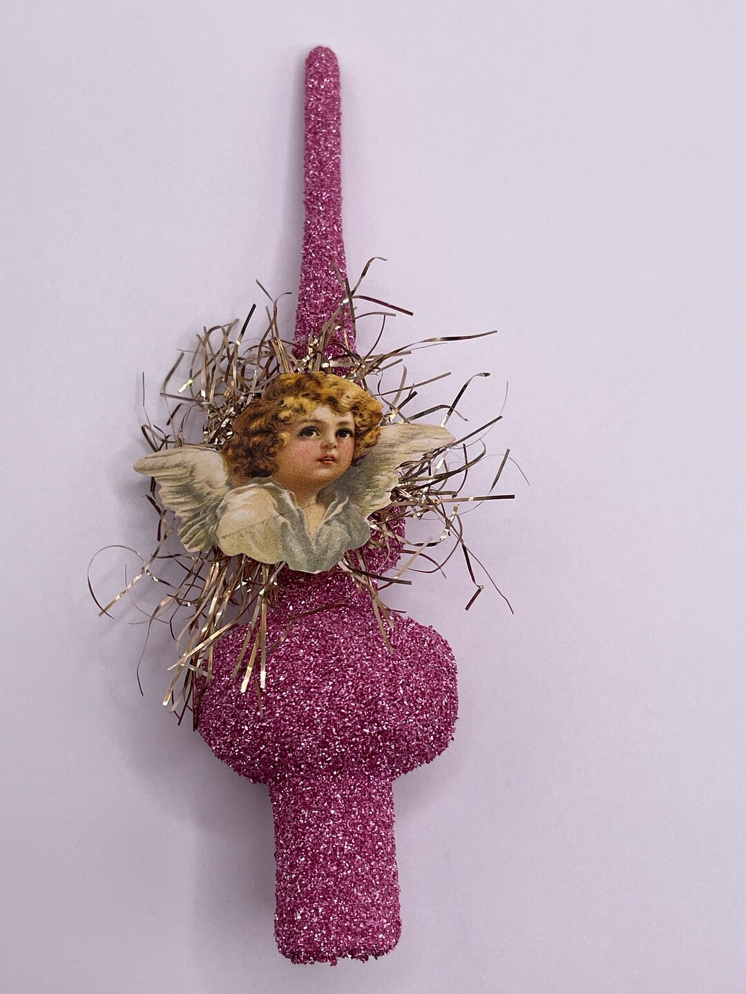 Angel Finial Tree Topper Miniature Feather Christmas Tree - Etsy