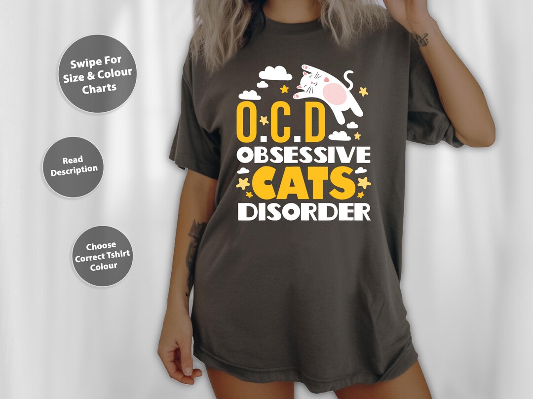 O.C.D Obsessive Cats Disorder Cute Cat T-shirt, Sweatshirt, Hoodie ...