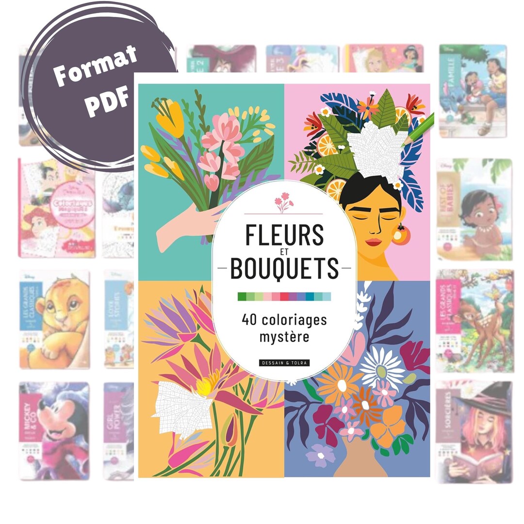 Printable Mystery Coloring Book – 100 Pages PDF Book – Zen Activity for ...