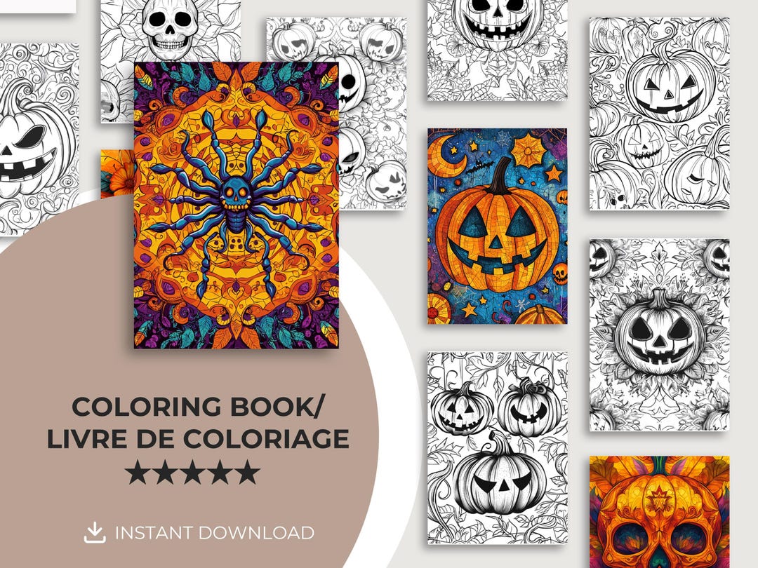 200 Halloween Mandala Coloring Pages for Adults | Spooky Pumpkin ...