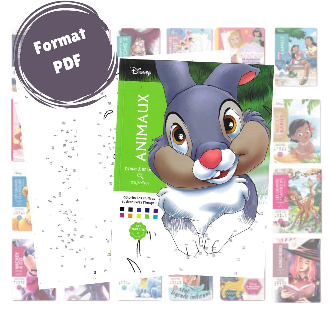 Coloring Book / Hardcover Numbers / Printable PDF / Instant Digital ...