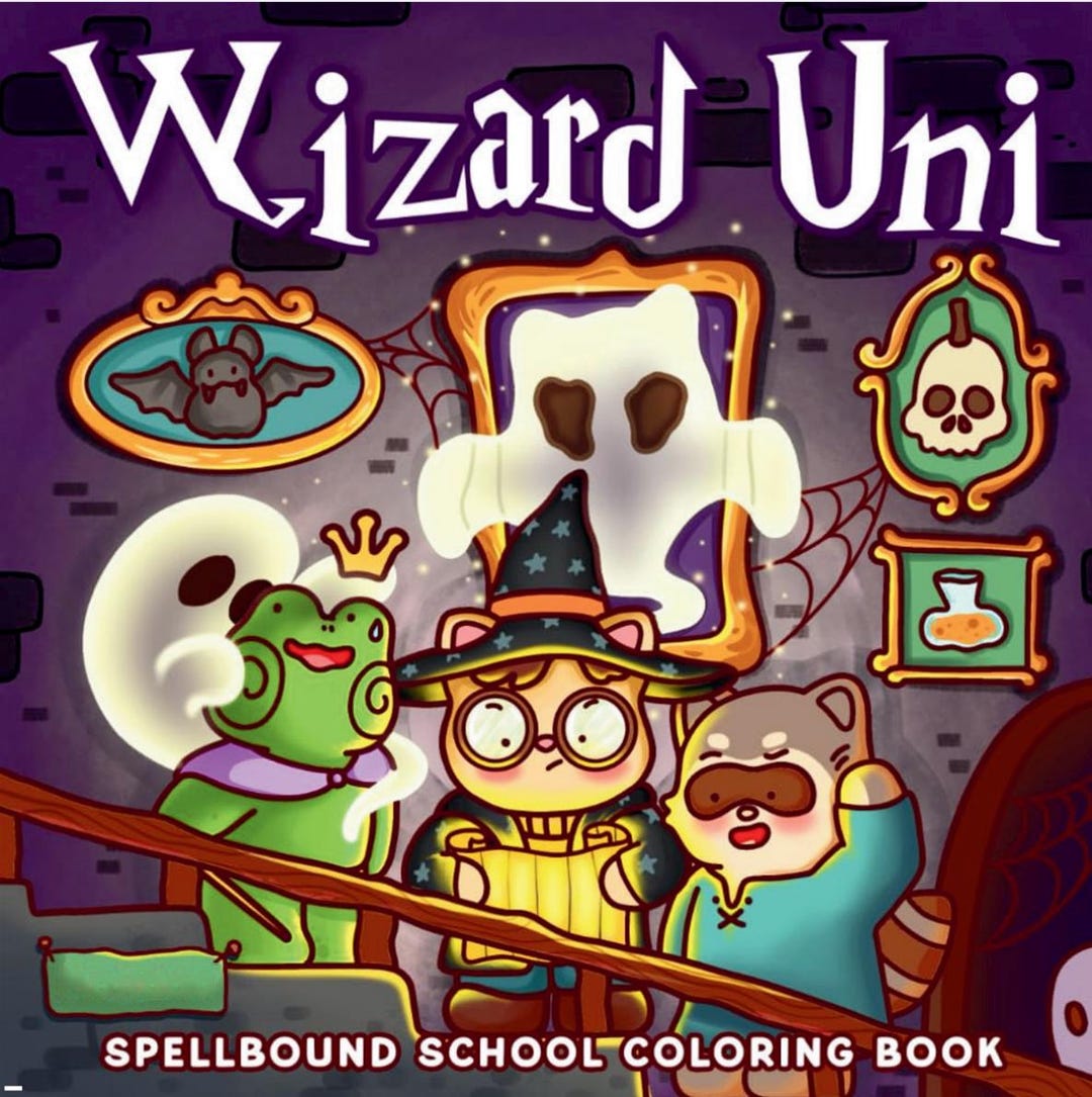 Coloriage Wizard Uni à Imprimer – Livre PDF 35 Pages – Activité Zen ...