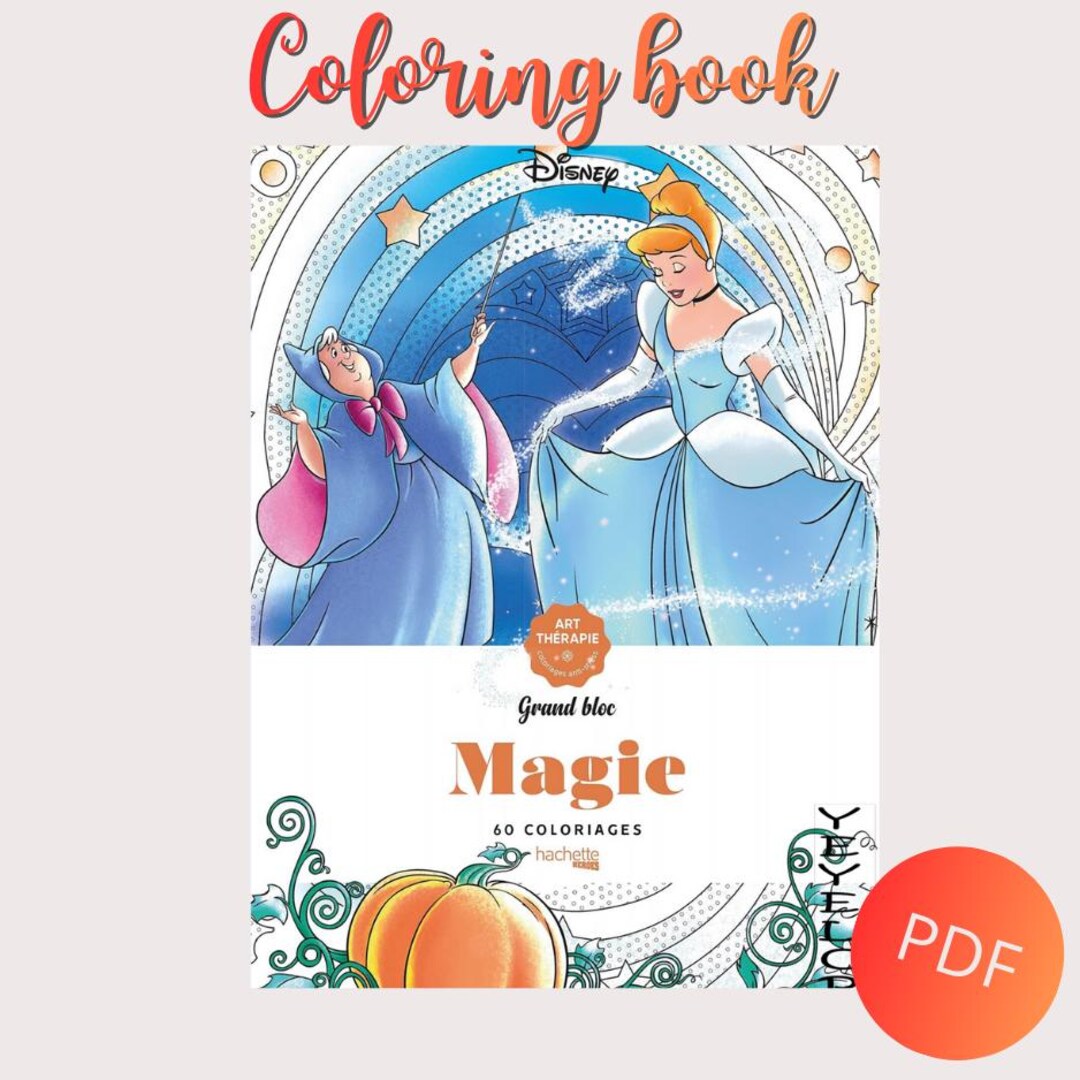 Magic Large Block Coloring Book / Printable PDF / Digital Download ...