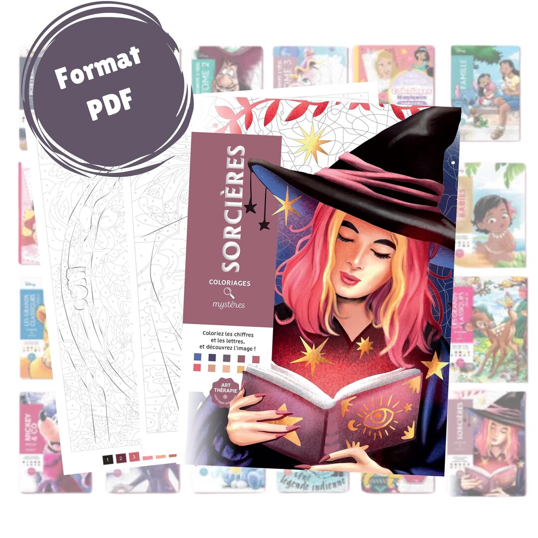 Printable Mystery Coloring Book – 100 Pages PDF Book – Zen Activity for ...