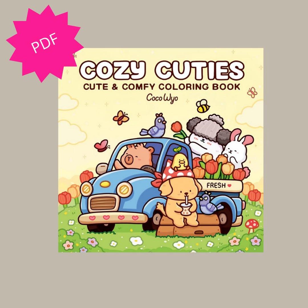 Cozy Colo Coloring Book / Printable PDF Coco Wyo / Digital Download ...
