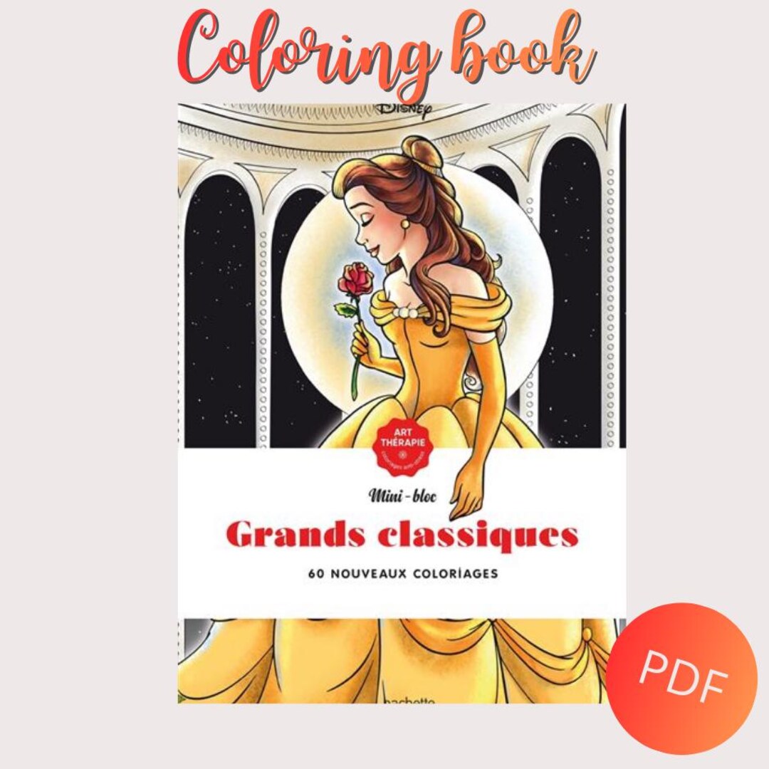 Mini Pad Coloring Book, Classic Style / Printable PDF / Digital ...