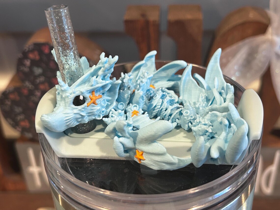 Coral Reef Dragon Stanley Topper! - Etsy