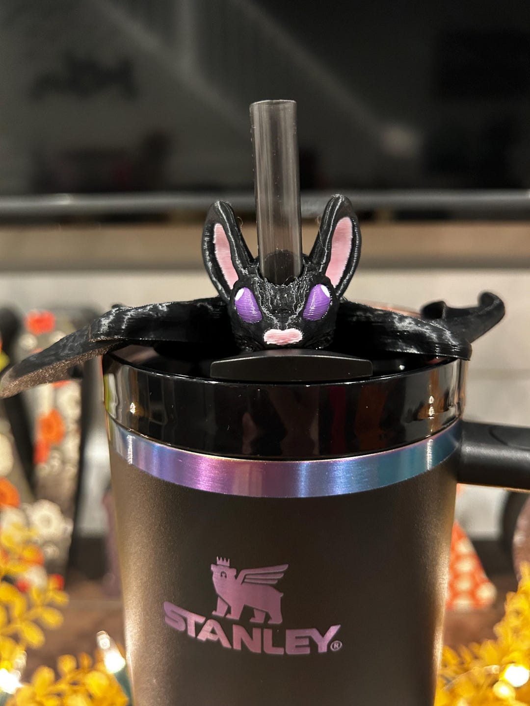 Bat Stanley Straw Topper: 10mm, Fits 40oz & 30oz Stanley Straws - Etsy