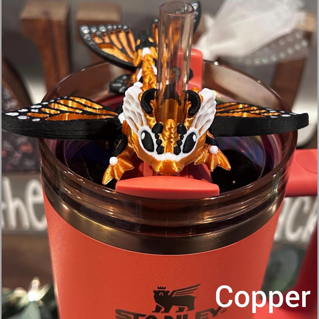 Butterfly Dragon Stanley Straw Topper - Etsy