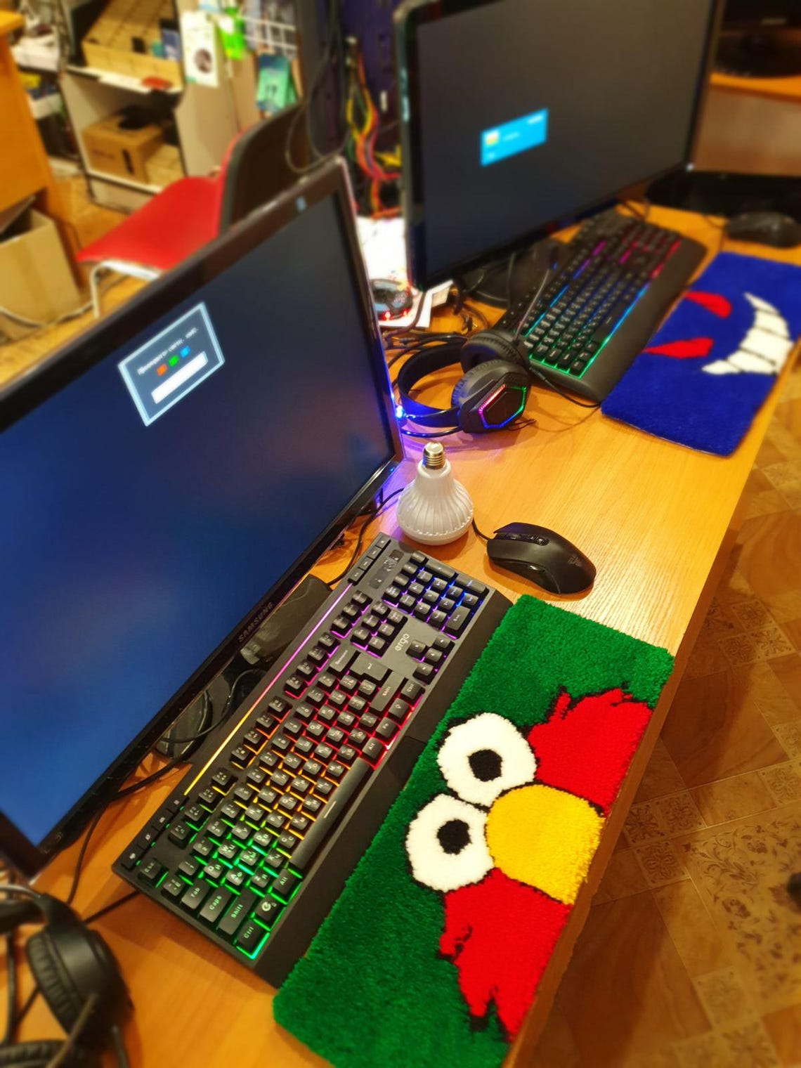 Keyboard Tufted Rug Angry Birds,personalized Rug,gaming Rug,gamer Rug ...