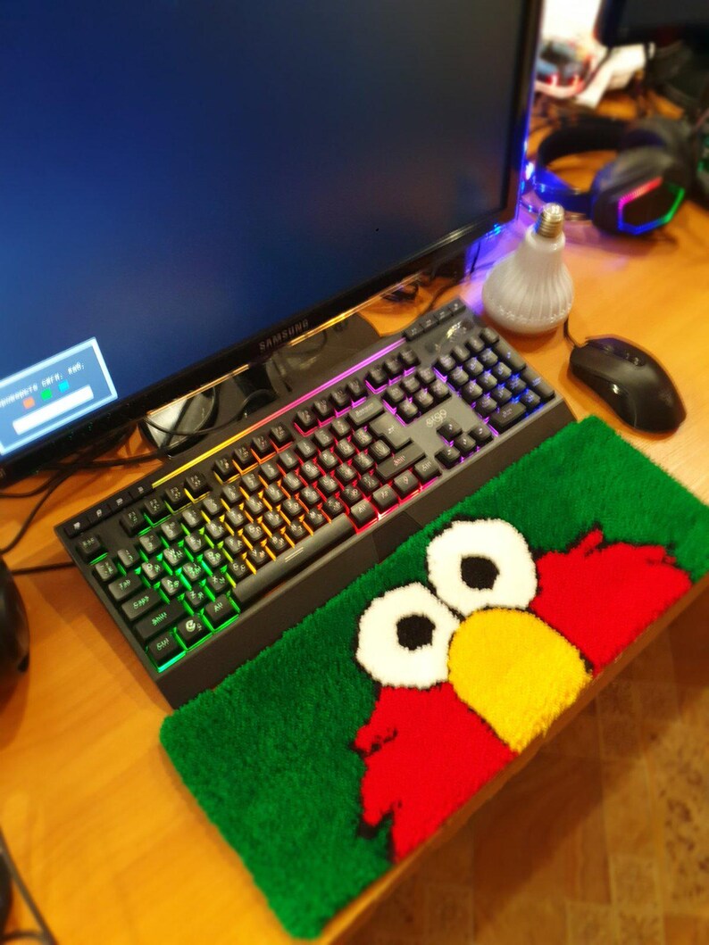 Keyboard Tufted Rug Angry Birds,personalized Rug,gaming Rug,gamer Rug ...