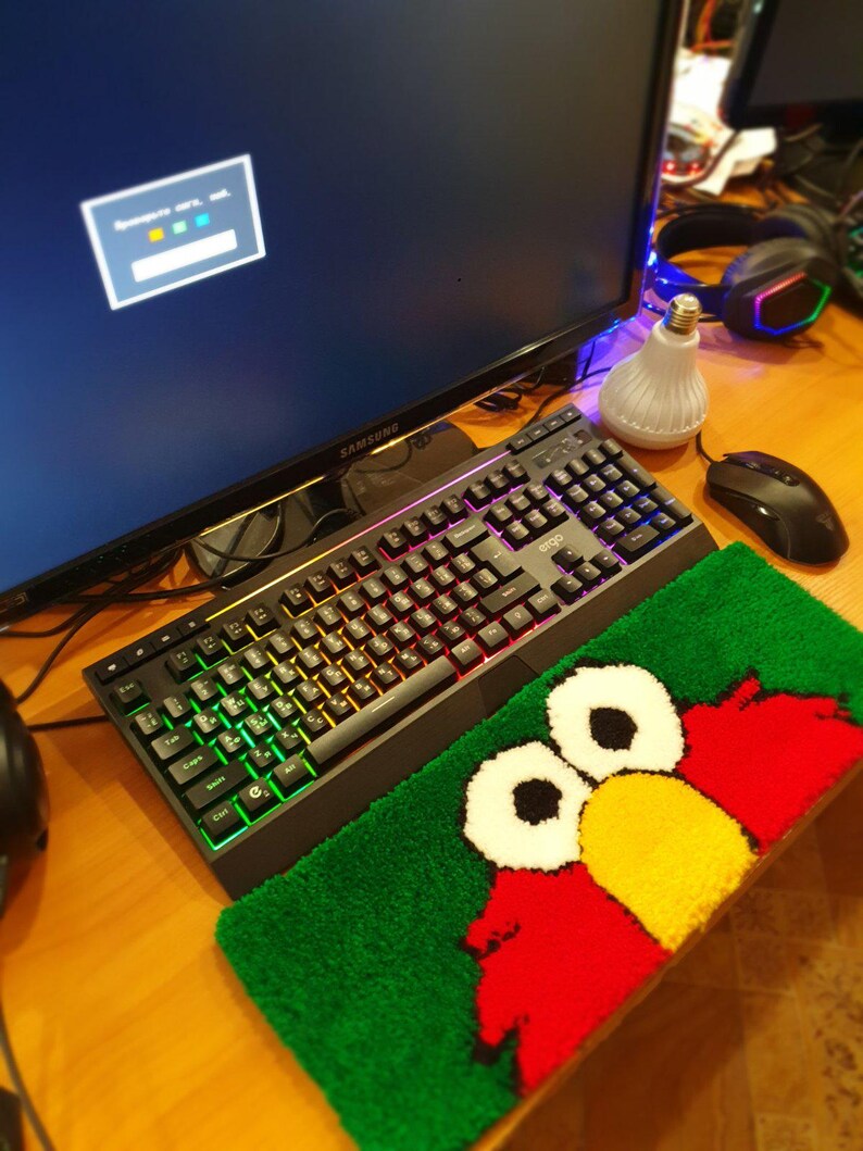 Keyboard Tufted Rug Angry Birds,personalized Rug,gaming Rug,gamer Rug ...