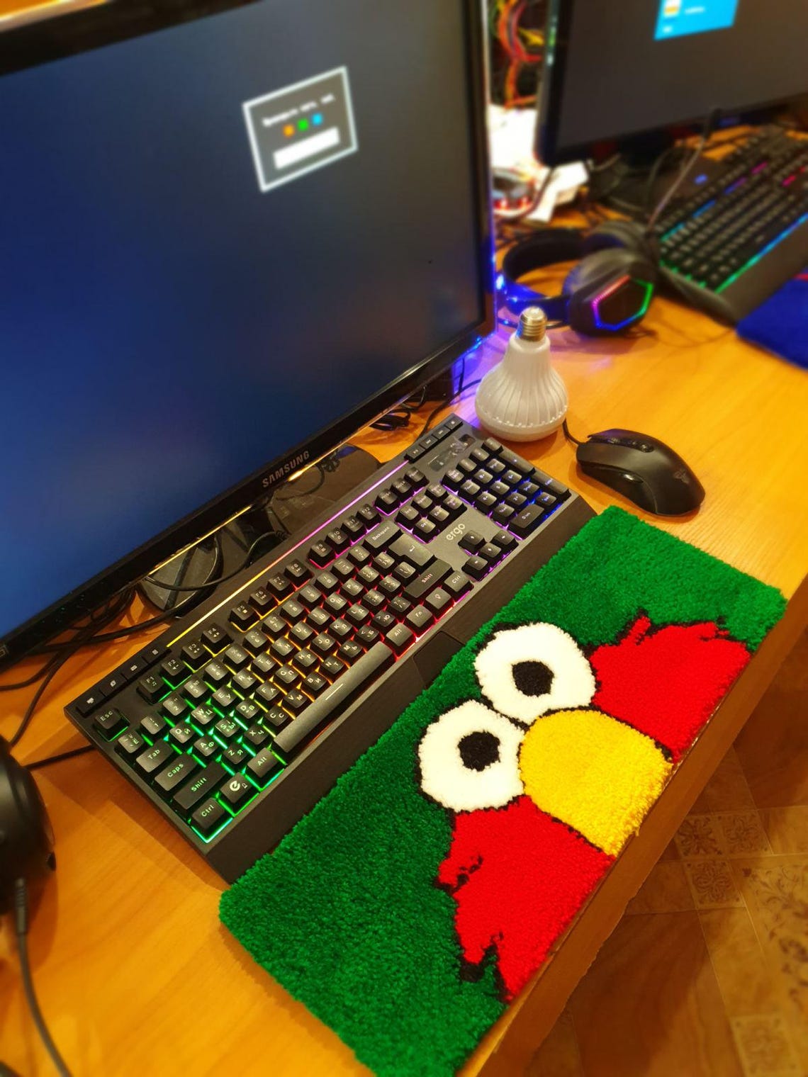 Keyboard Tufted Rug Angry Birds,personalized Rug,gaming Rug,gamer Rug ...