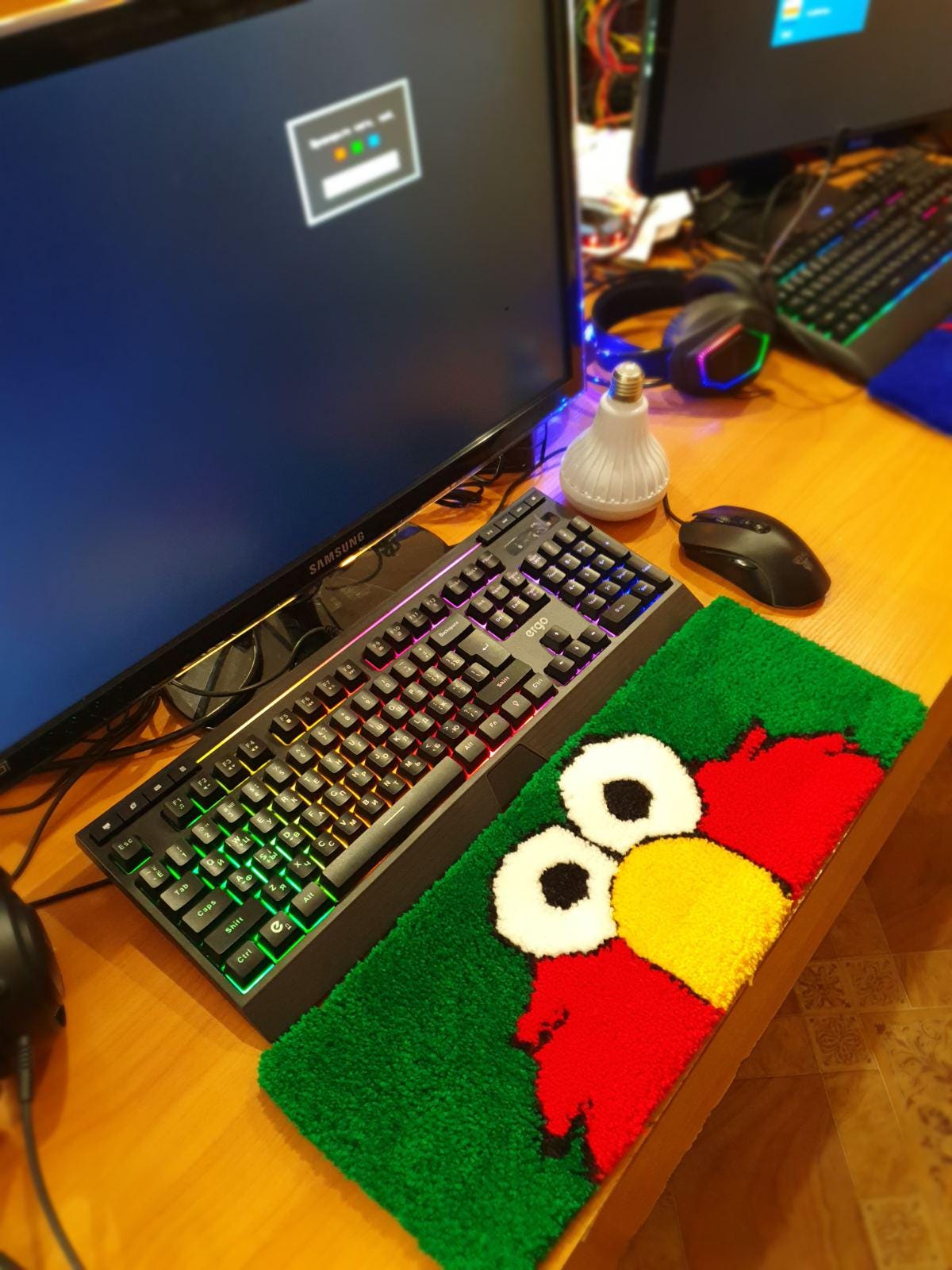 Keyboard Tufted Rug Angry Birds,personalized Rug,gaming Rug,gamer Rug ...