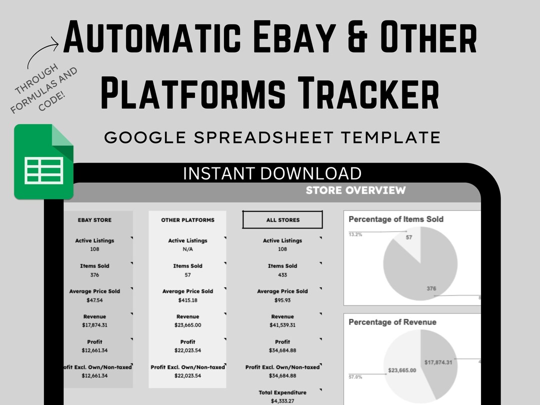 Automatic Ebay and Other Platforms Income and Expense Google ...