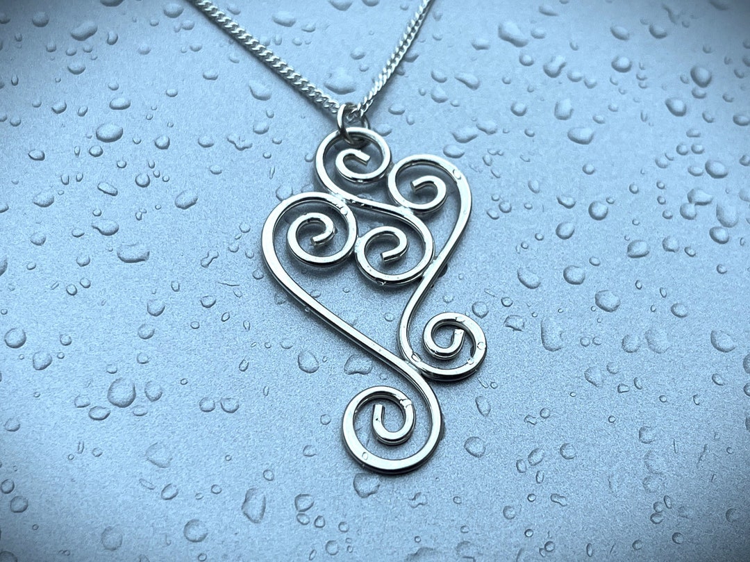 Sterling Silver Lacy Heart Pendant With Curb Chain - Etsy