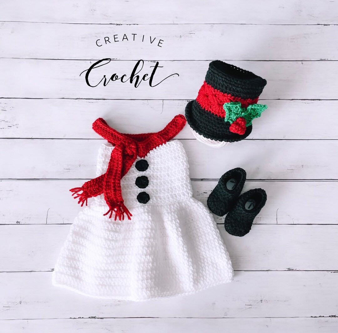 Little Snowgirl Dress | Snowman Dress | Baby Girl | Christmas Costume ...