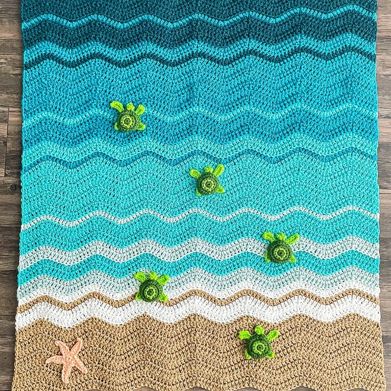 Turtle Baby Blanket - Etsy