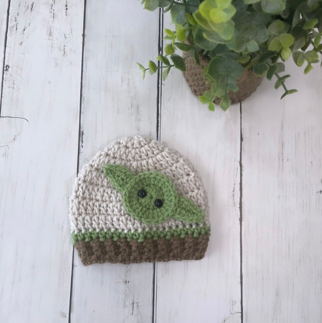 Baby Yoda Inspired Baby Hat | Star Wars | Baby Hat | Yoda Beanie | Baby ...