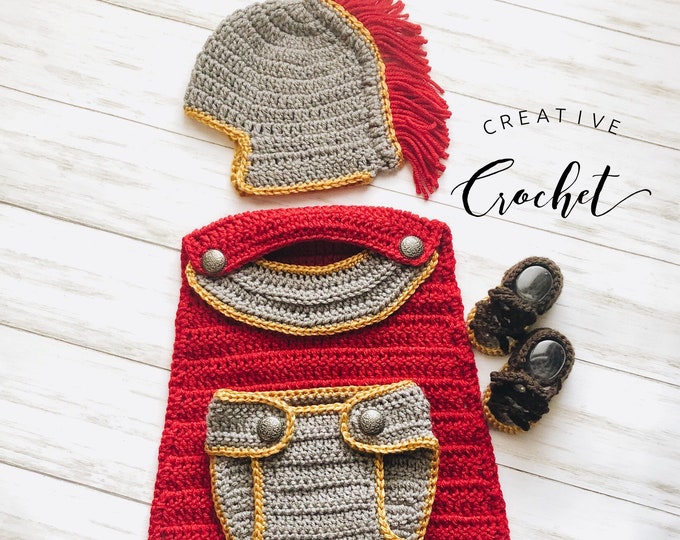 Roman Gladiator Baby Costume / Baby Shower Gift / Photo Shoot / Soldier ...
