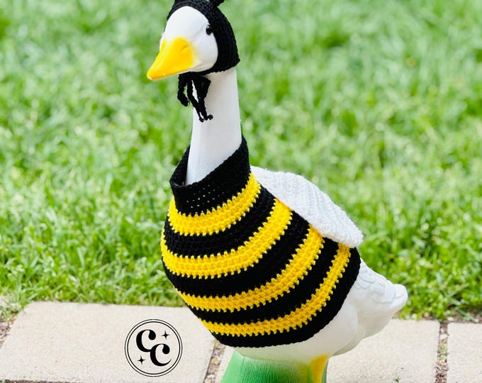 Porch Goose Spring Summer Bee Costume Sweater Outfit W/ Bonnet Hat - 23 ...