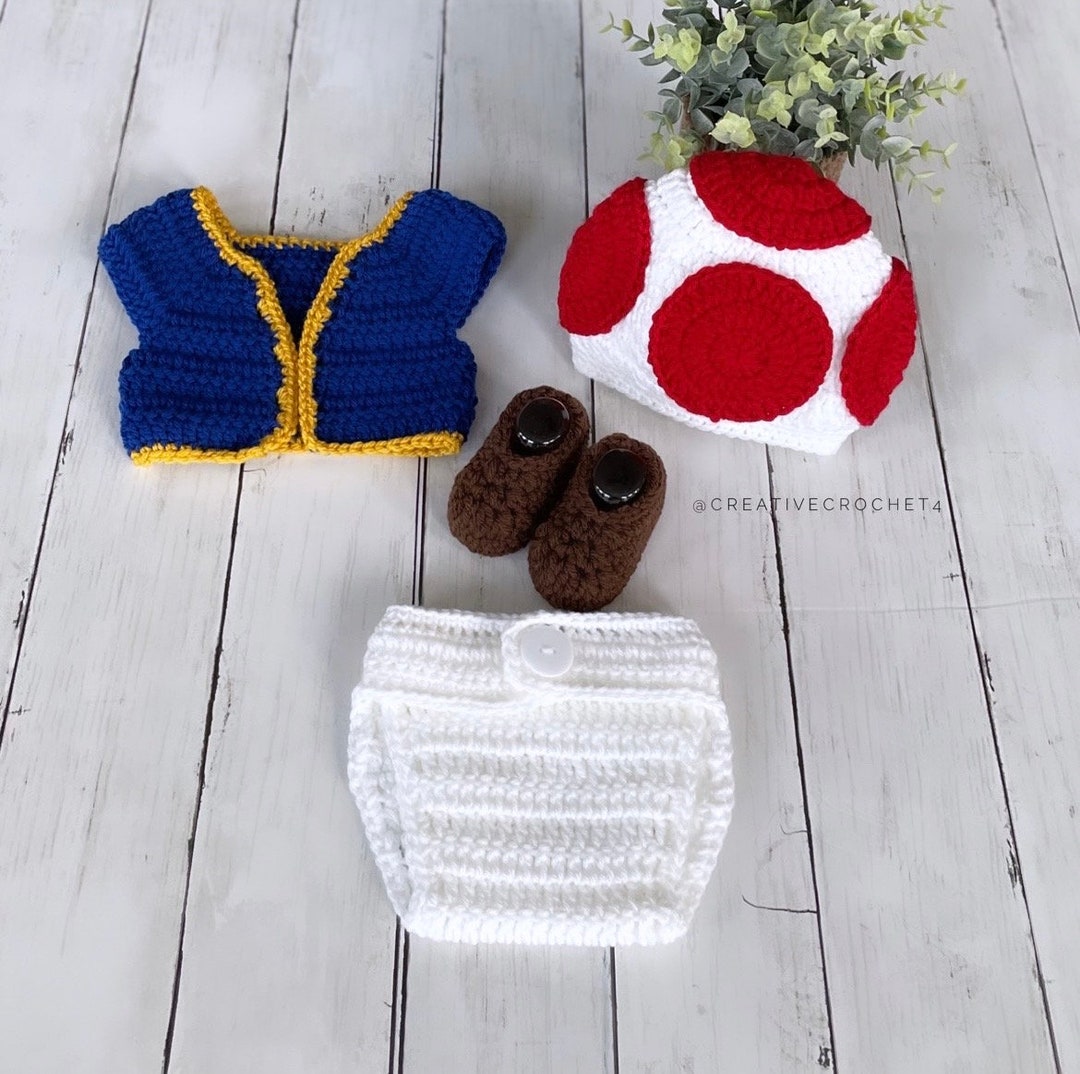 Baby Toad Mario Bros Inspired Baby Costume / Baby Shower Gift ...